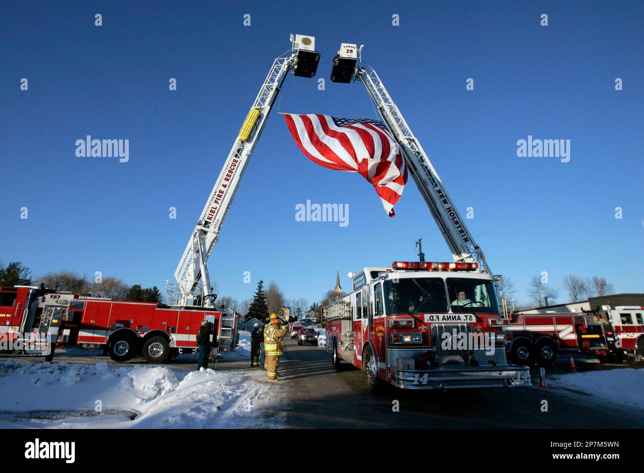 Firefighter Funeral Fire Truck