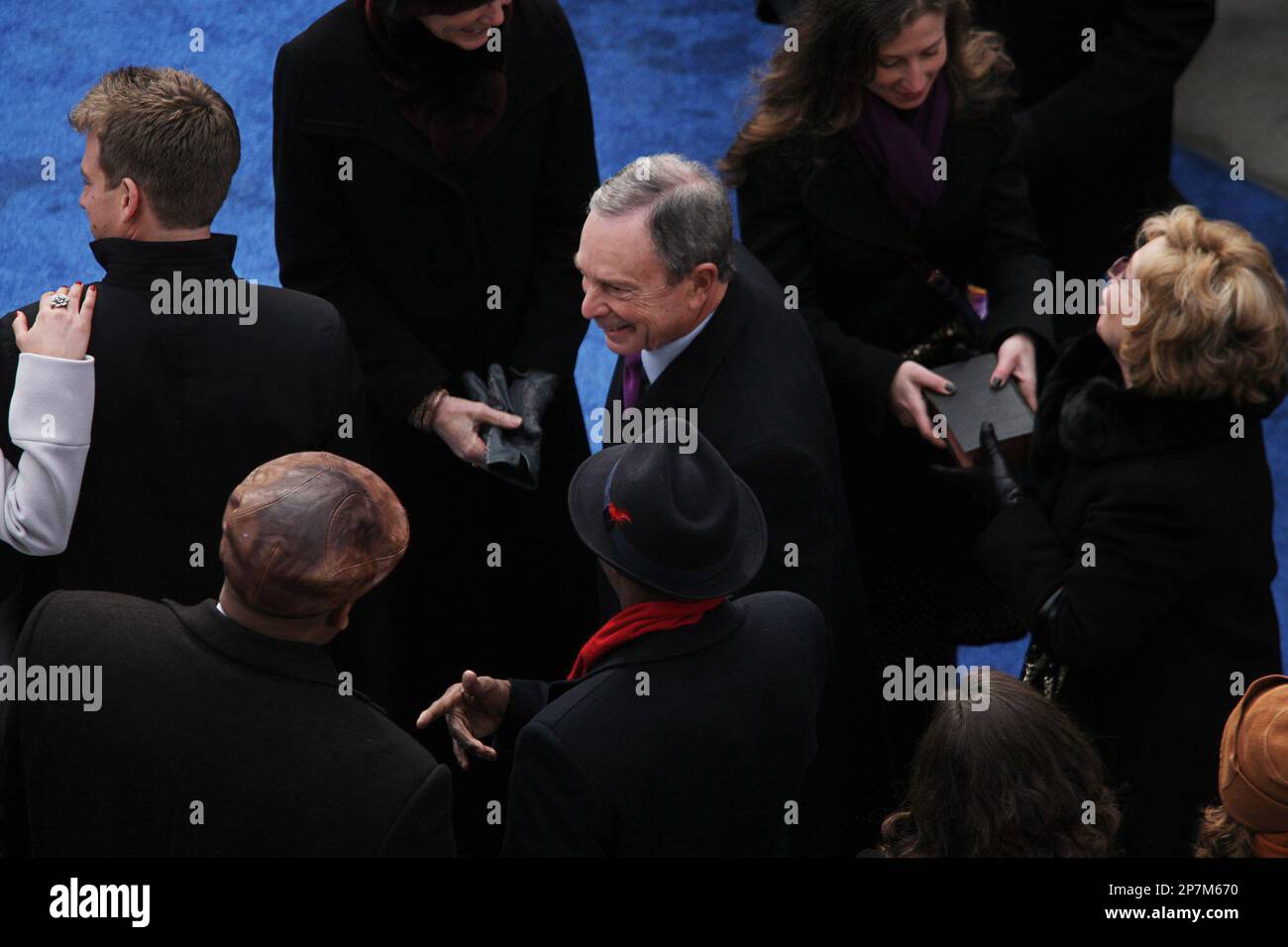 New York City Mayor Michael Bloomberg is seen with his family after ...