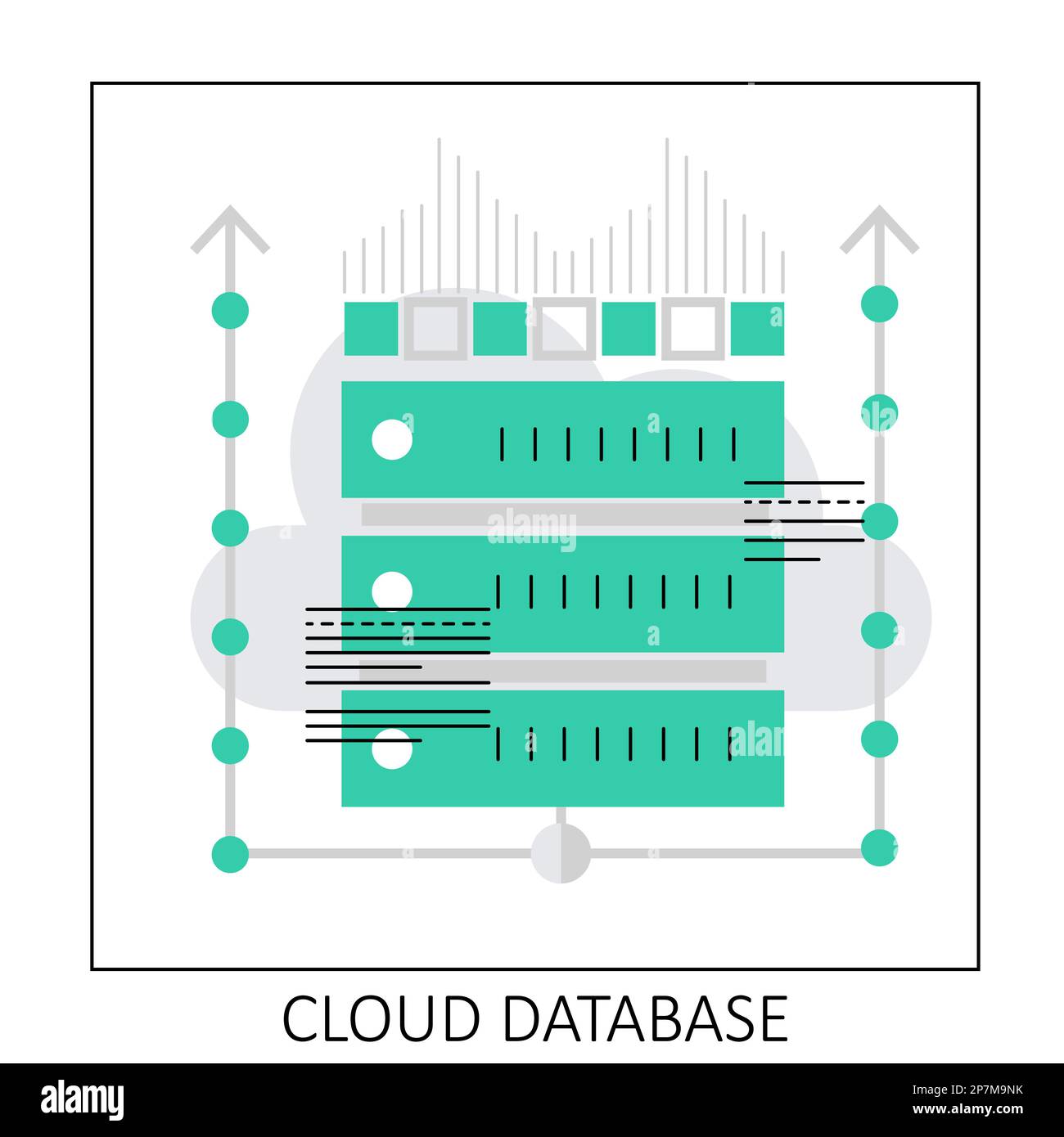 Cloud Database Server Hosting Online Information Storage Cloud