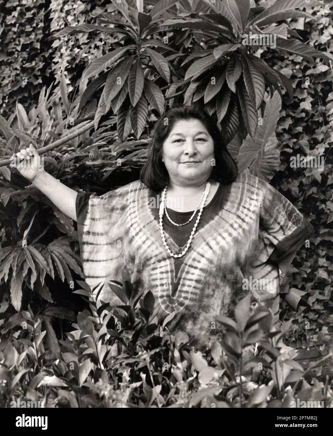 FILE - Argentine singer Mercedes Sosa in this undated file photo poses ...