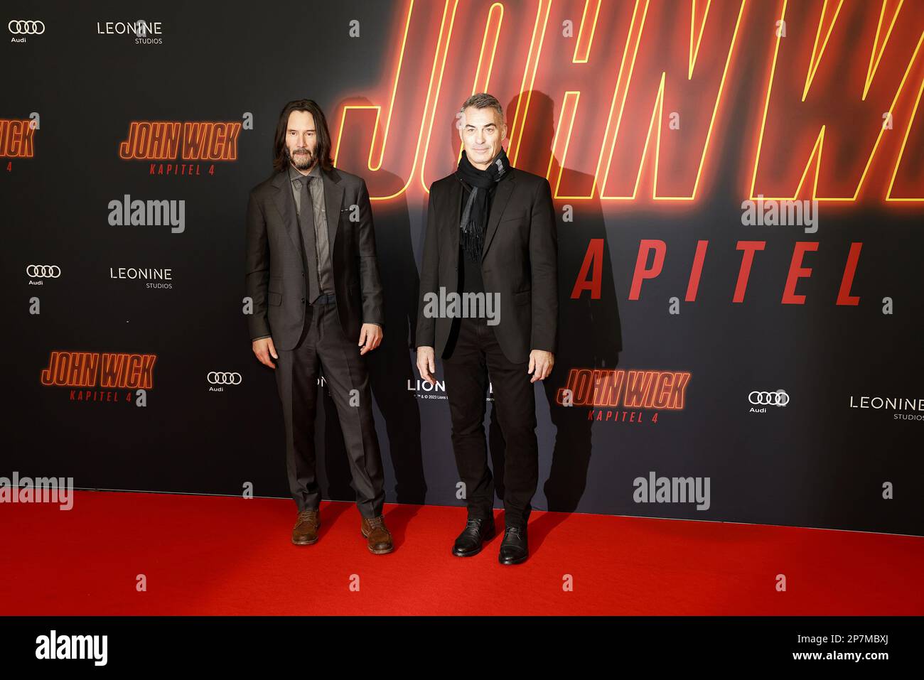 Actor Keanu Reeves and director Chad Stahelski attend "John Wick: Chapter 4" premiere at Zoo ...