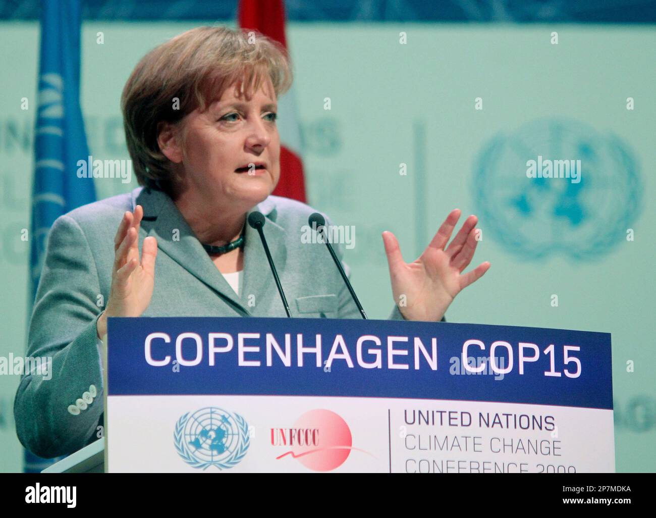 German Chancellor Angela Merkel delivers a speech in the plenary of the ...