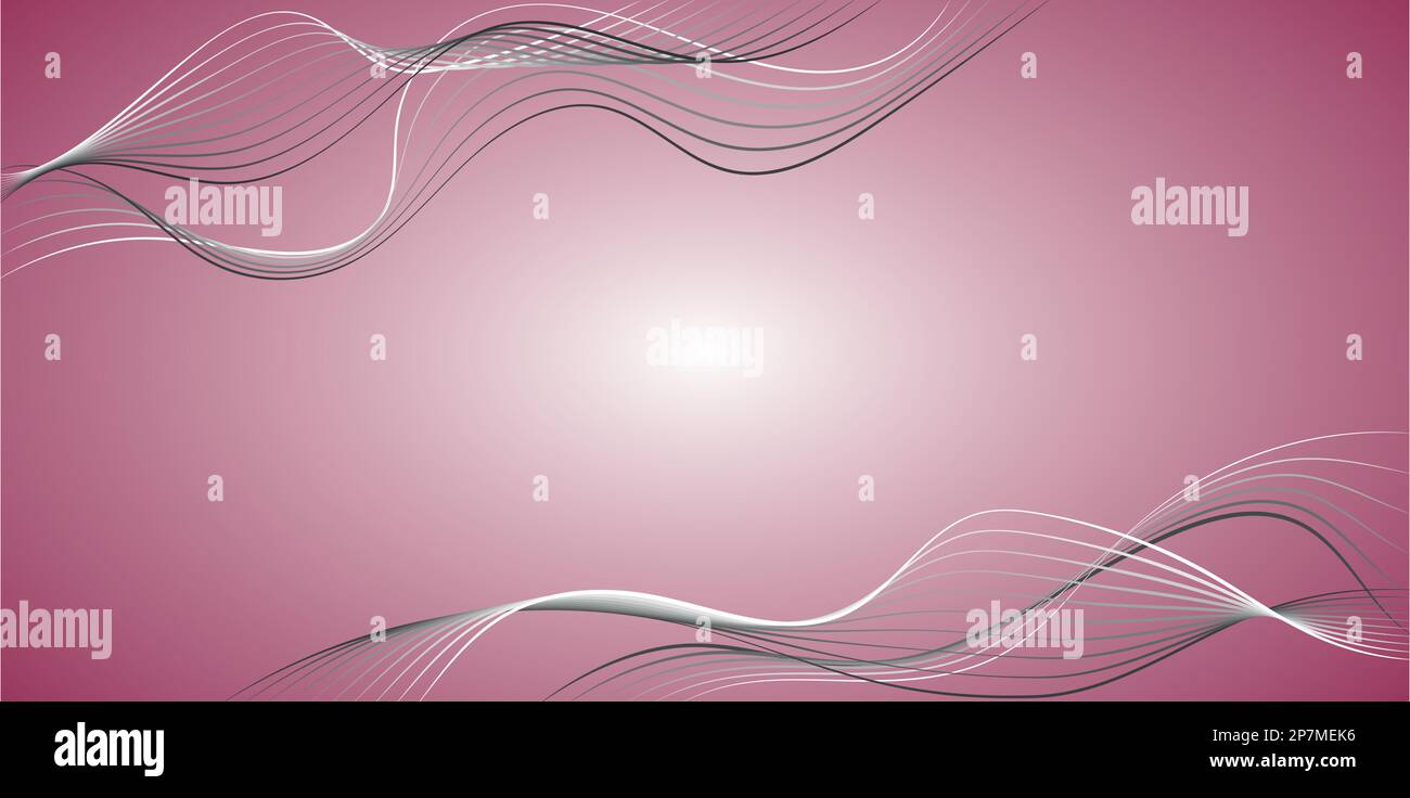 Abstract wave element for design. Digital frequency track equalizer. Curved wavy line, smooth ...