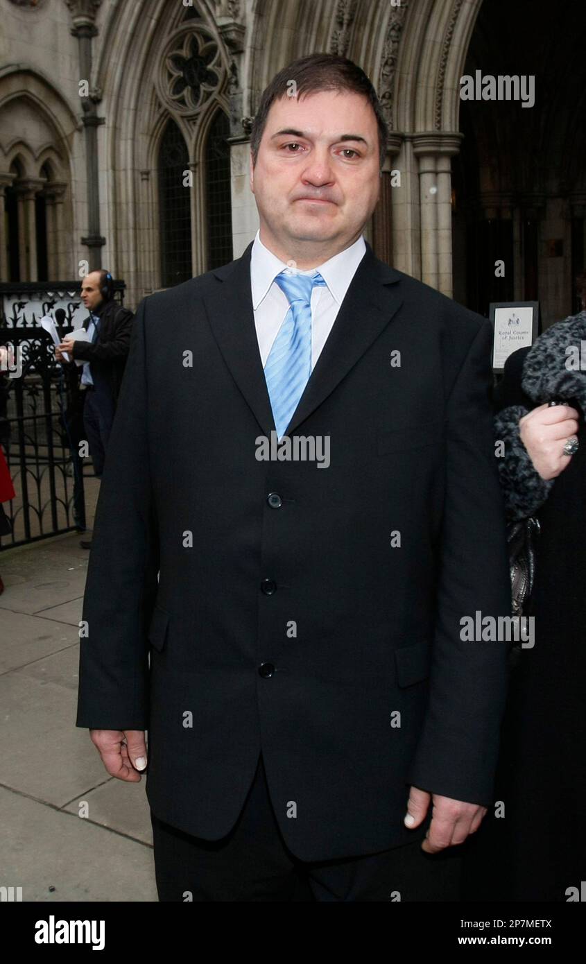 Barry George stands outside the High Court in London, Wednesday, Dec ...