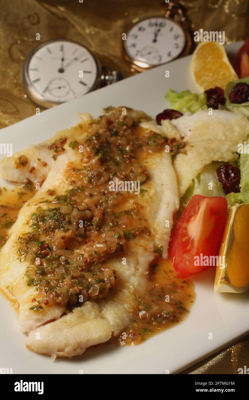 This photo taken Nov. 27, 2009 shows sauteed flounder.Easy to make ...