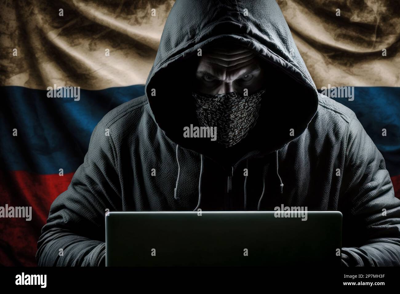 Dangerous hooded Russian hacker breaks into company network Stock Photo ... Dangerous hooded Russian hacker breaks into company network Stock Photo ...