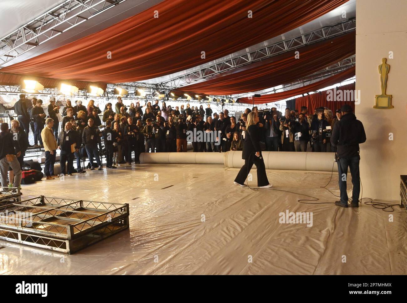 Los Angeles, United States. 08th Mar, 2023. TV crews and photographers ...