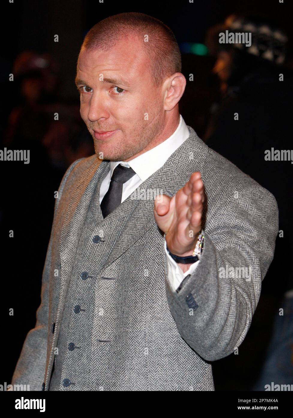 British director Guy Ritchie arrives for the world premiere of the film ...