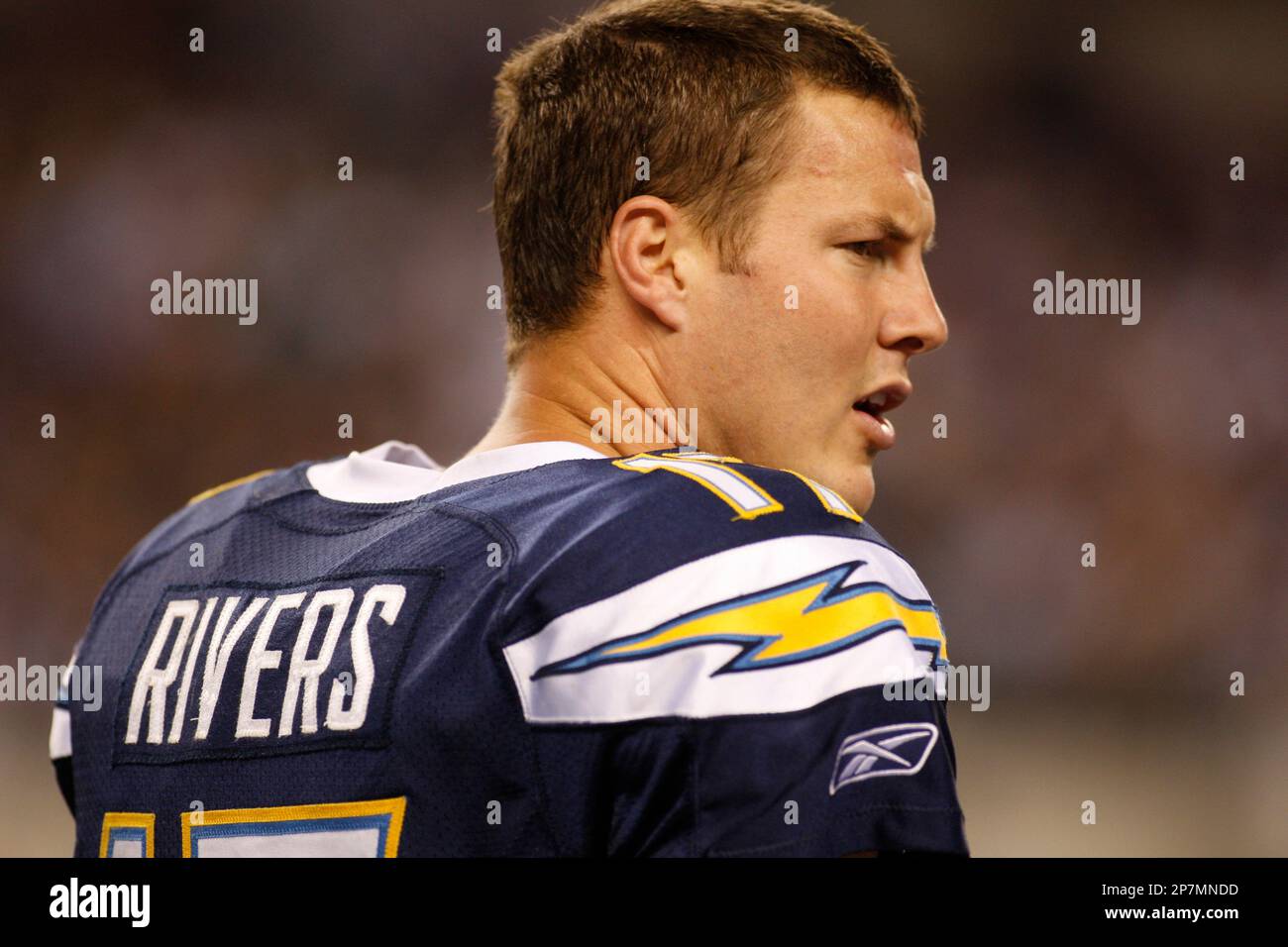 San Diego Chargers quarterback Philip Rivers (17) stands on the ...