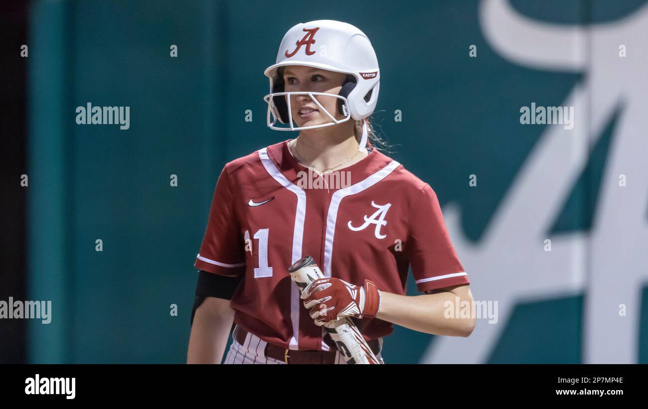 Alabama outfielder Larissa Preuitt (11) during an NCAA softball game on Tuesday, March 7, 2023 ...
