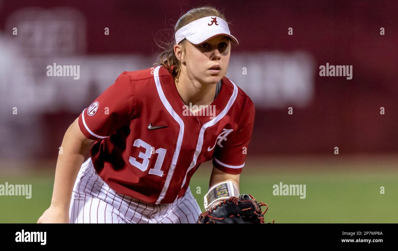 Alabama infielder Kenleigh Cahalan (31) during an NCAA softball game on ...