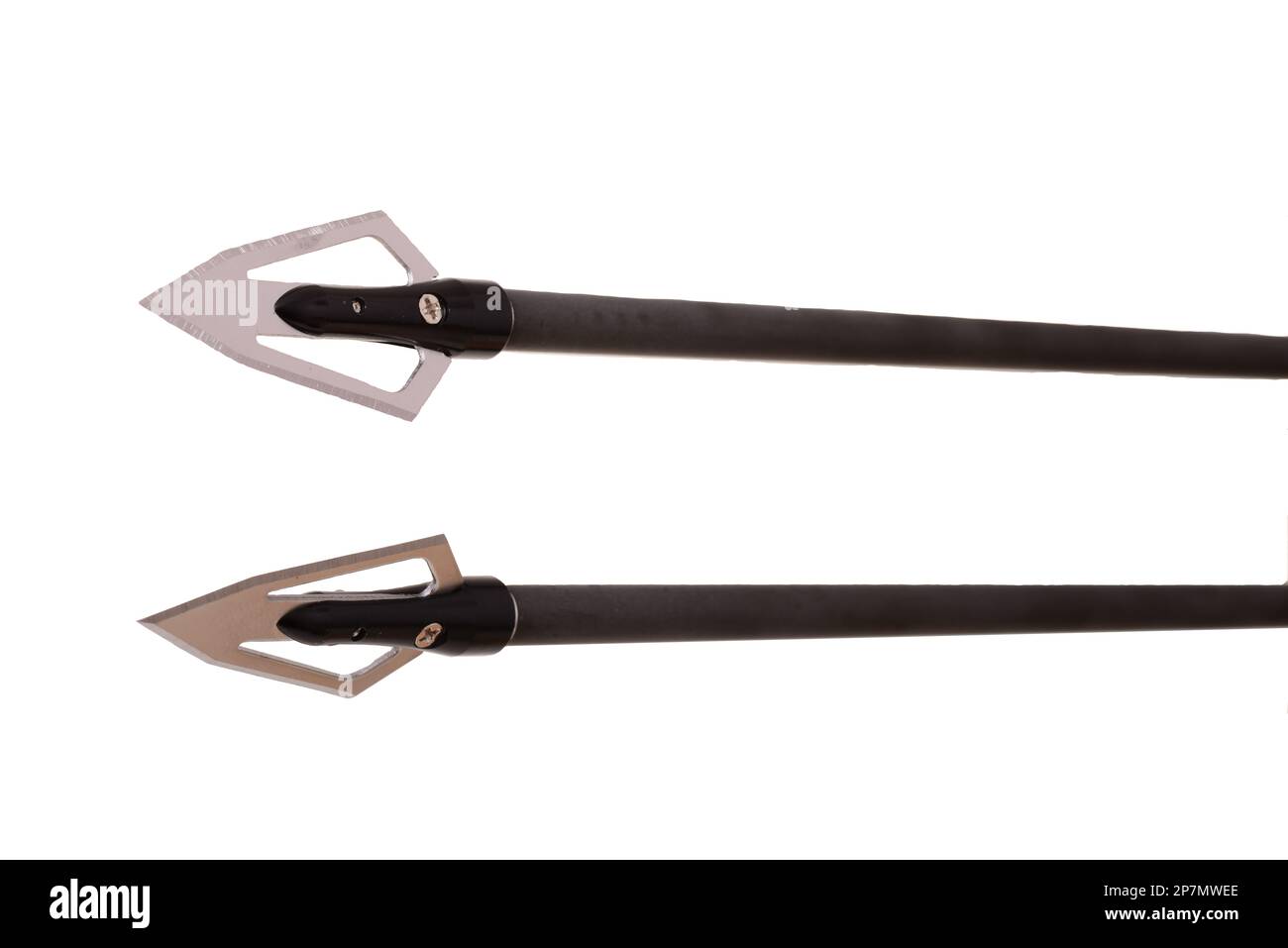 Hunting Arrow point isolated over a white background Stock Photo - Alamy