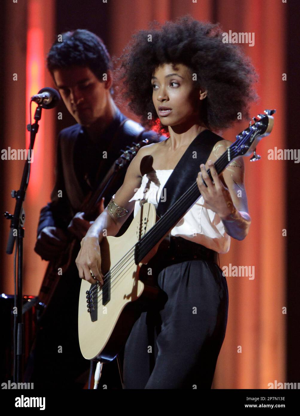US musician Esperenza Spalding performs at the Nobel Peace Prize ...
