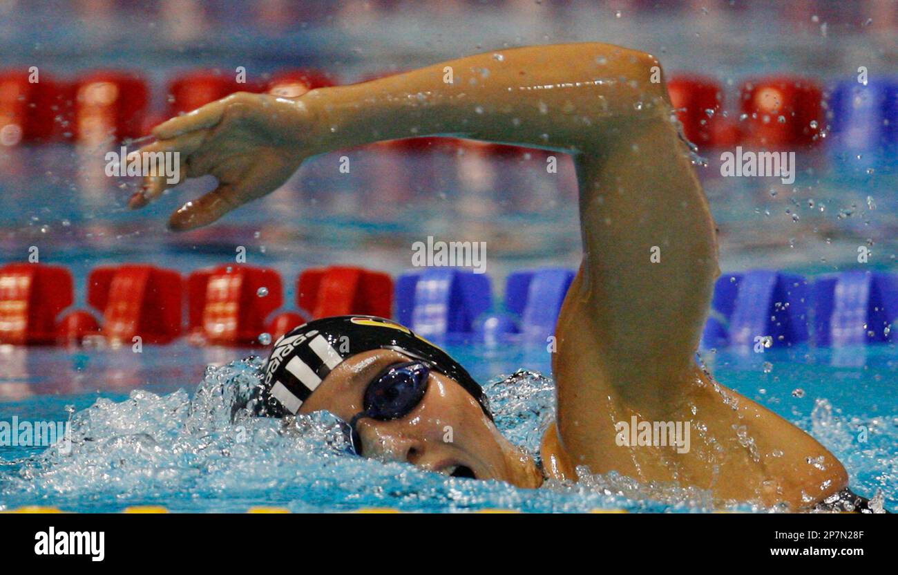 Germany's Isabelle Haerle competes during the 800m freestyle at the ...