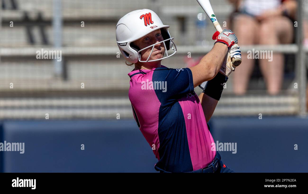 Mississippi catcher Jamie Mackay (20) during an NCAA softball game on ...