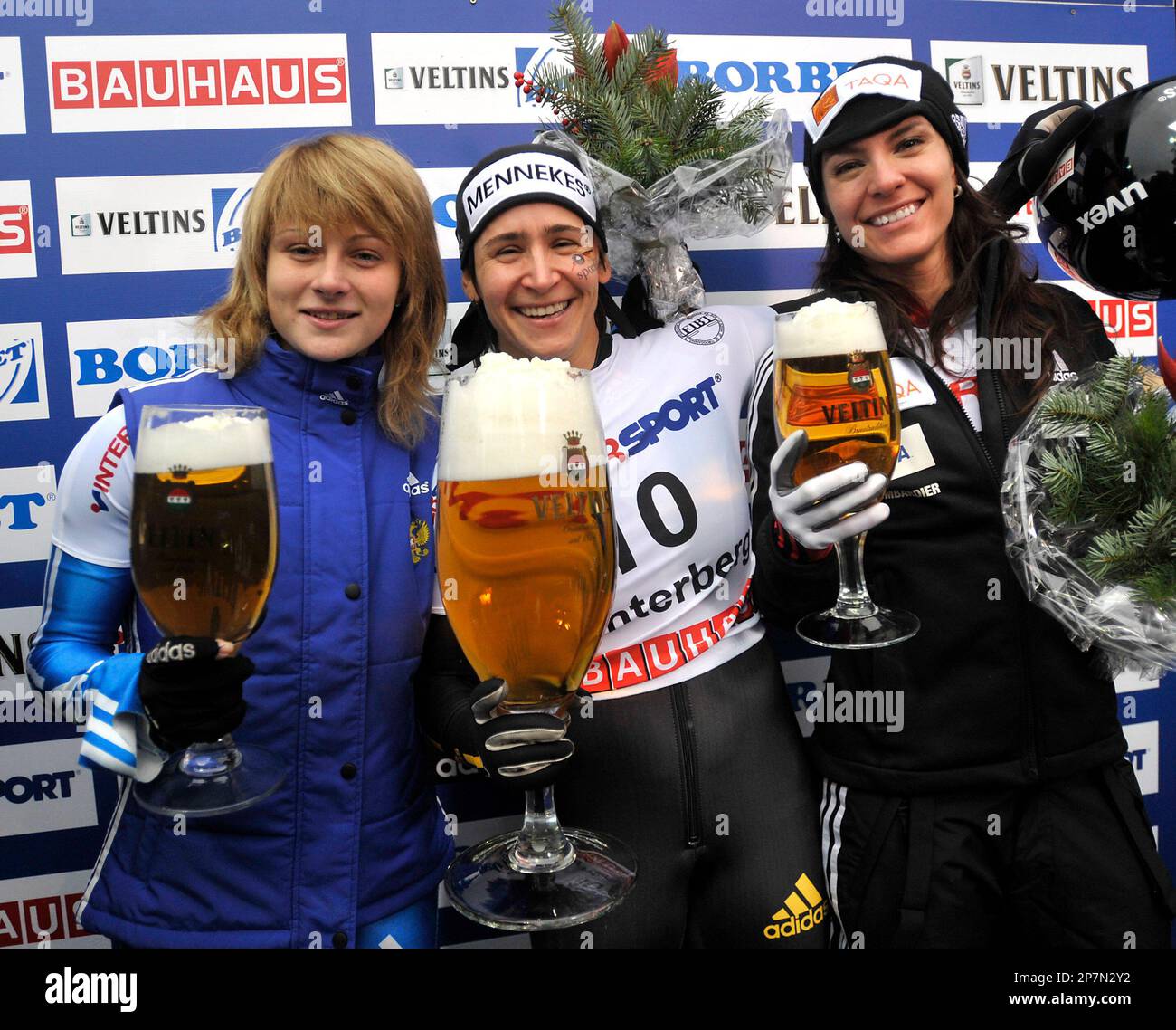 Russia's Svetlana Trunova, Germany's Kerstin Szymkowiak and Canada's ...
