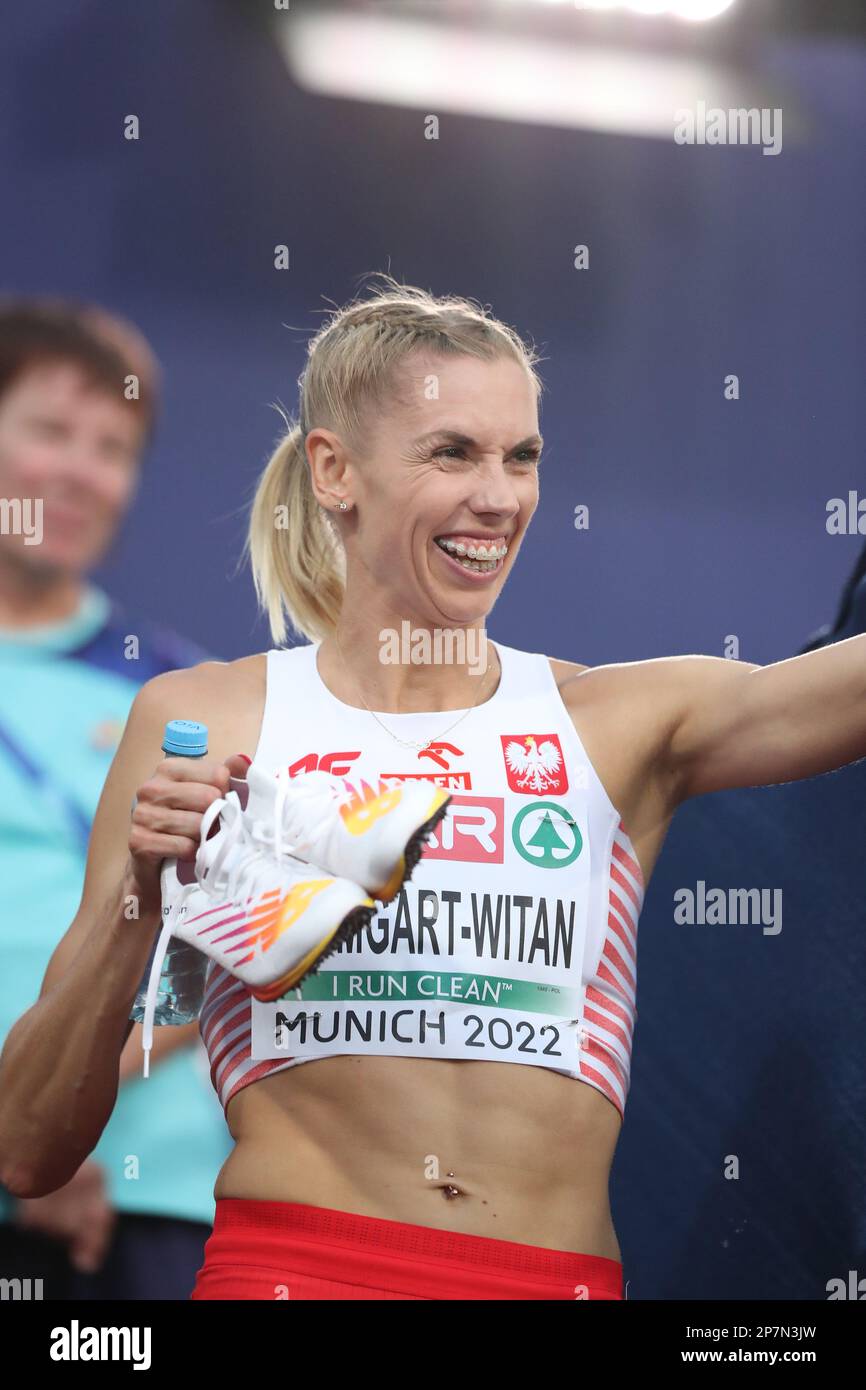 Iga BAUMGART-WITAN after winning a heat of the 400m at the European ...