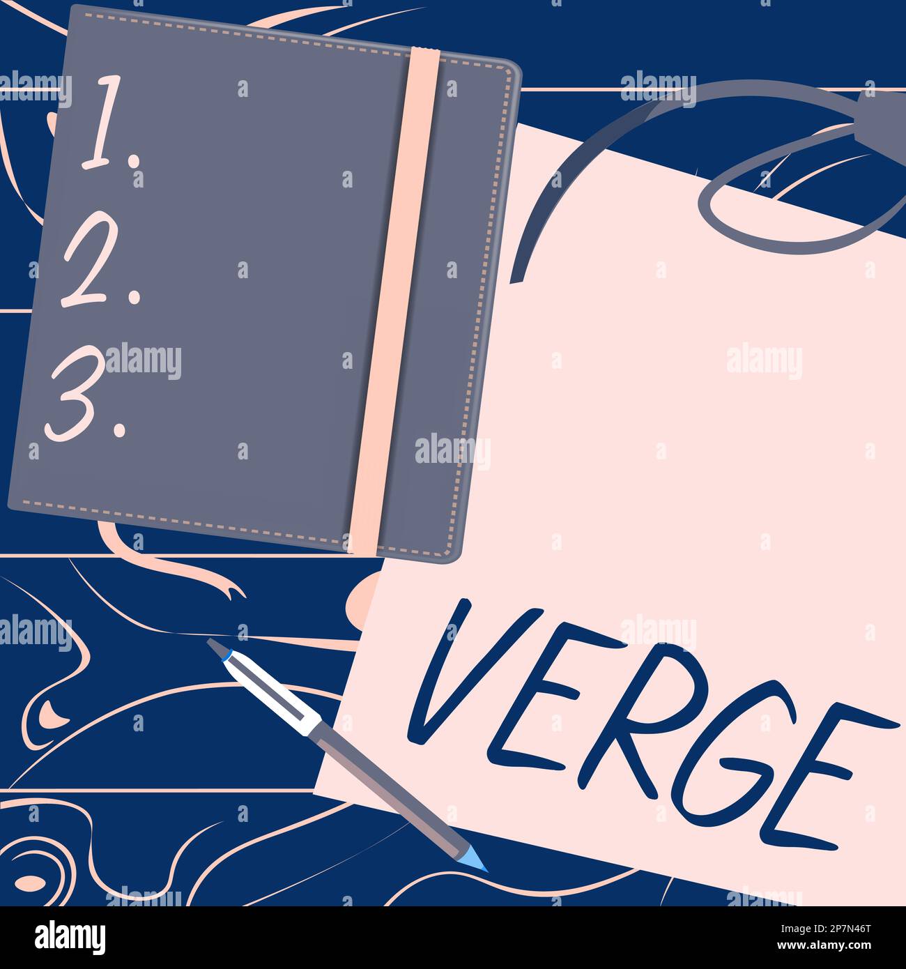 Hand writing sign Verge. Business concept extreme limit beyond which ...