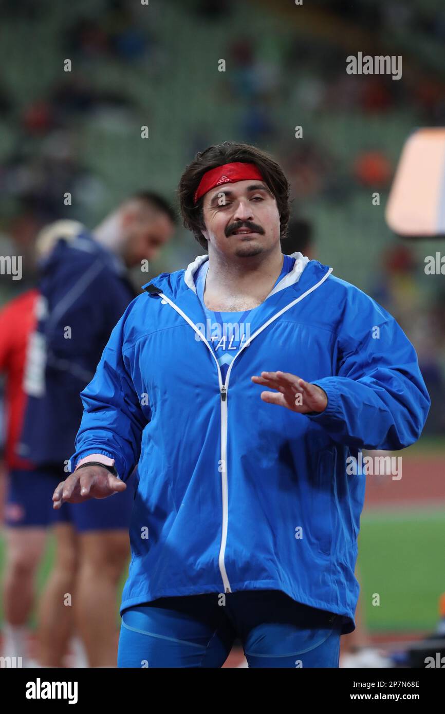 Nick PONZIO in the shot Putt Final at the European Athletics ...