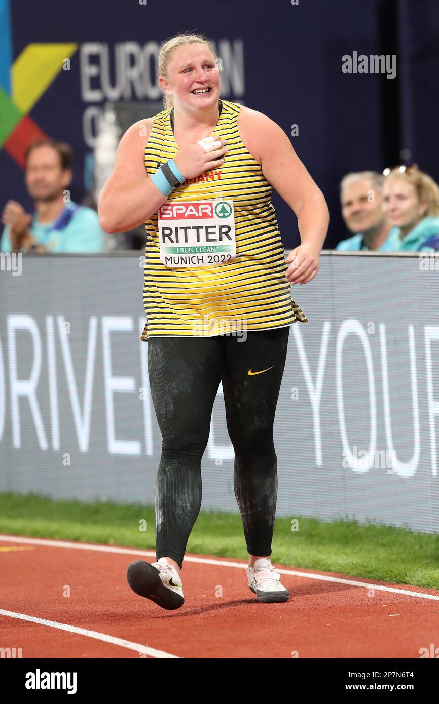 Julia RITTER in the Shot Putt Final at the European Athletics ...