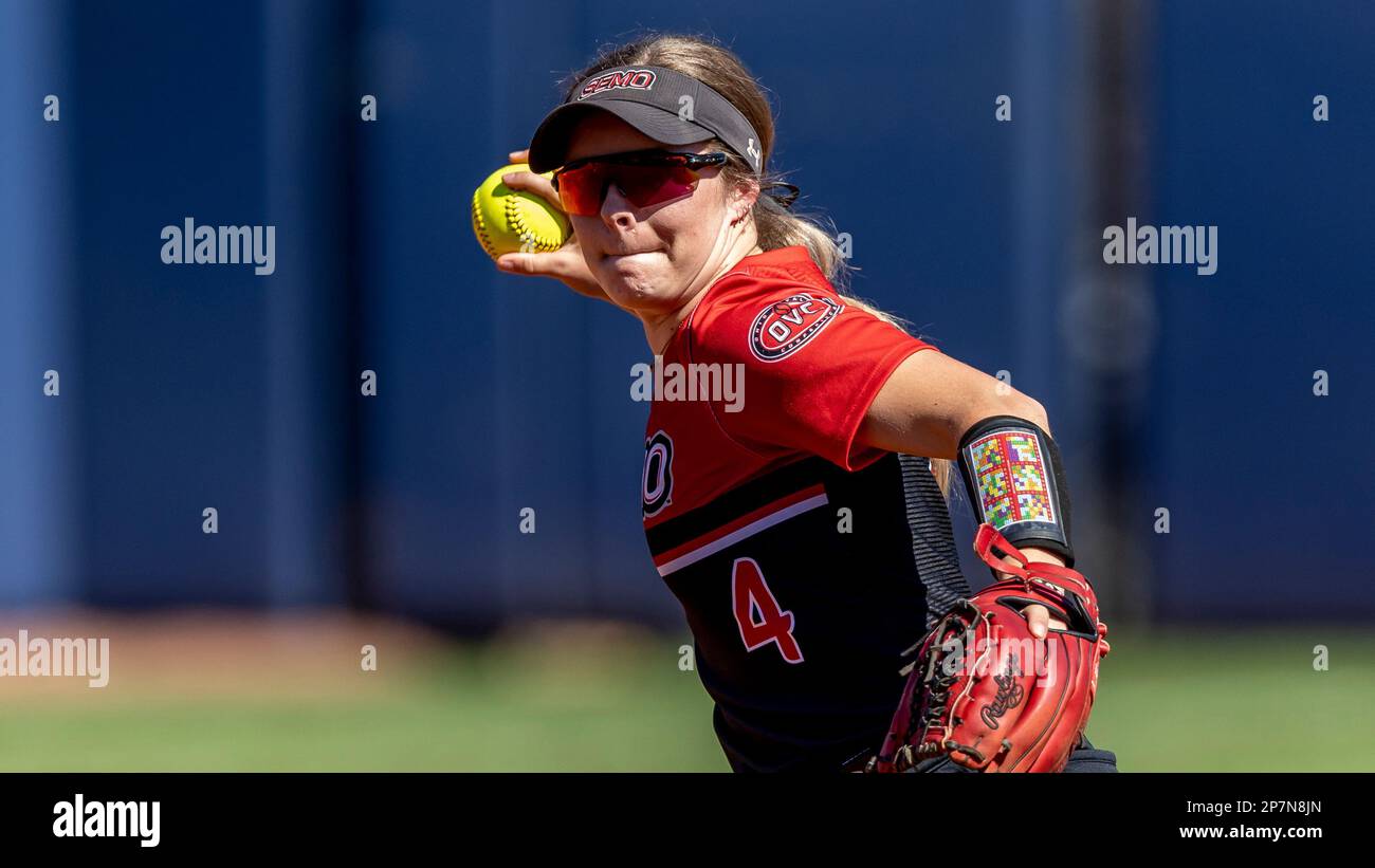 Southeast Missouri State infielder Alyson Tucker (4) during an NCAA ...