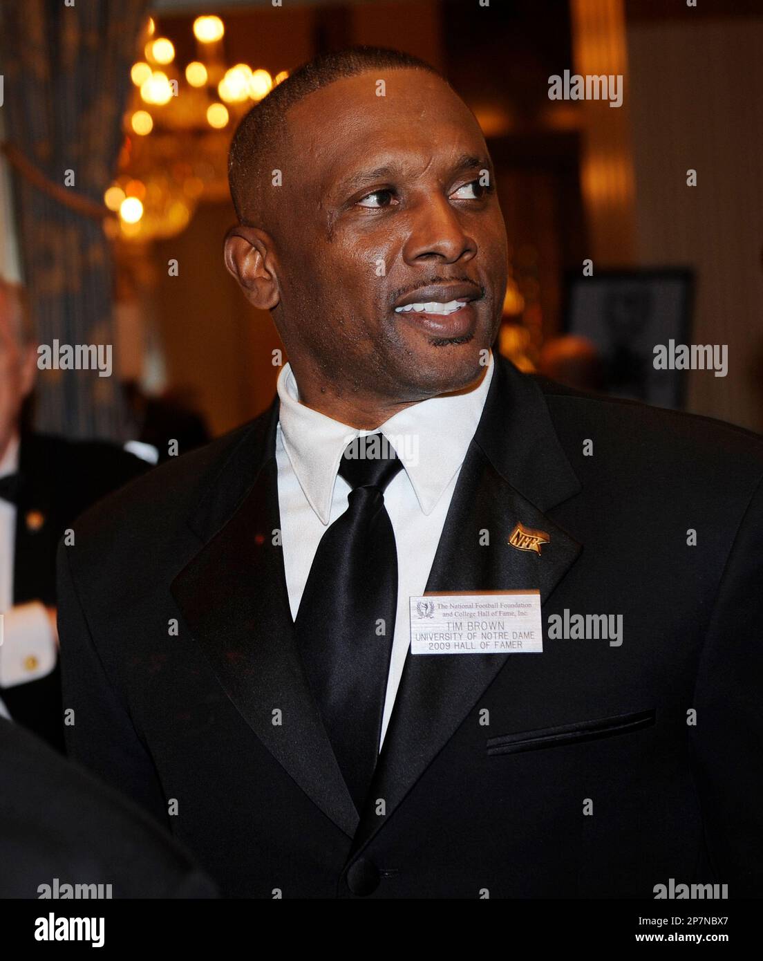 Notre Dame's Tim Brown arrives at the annual National Football ...