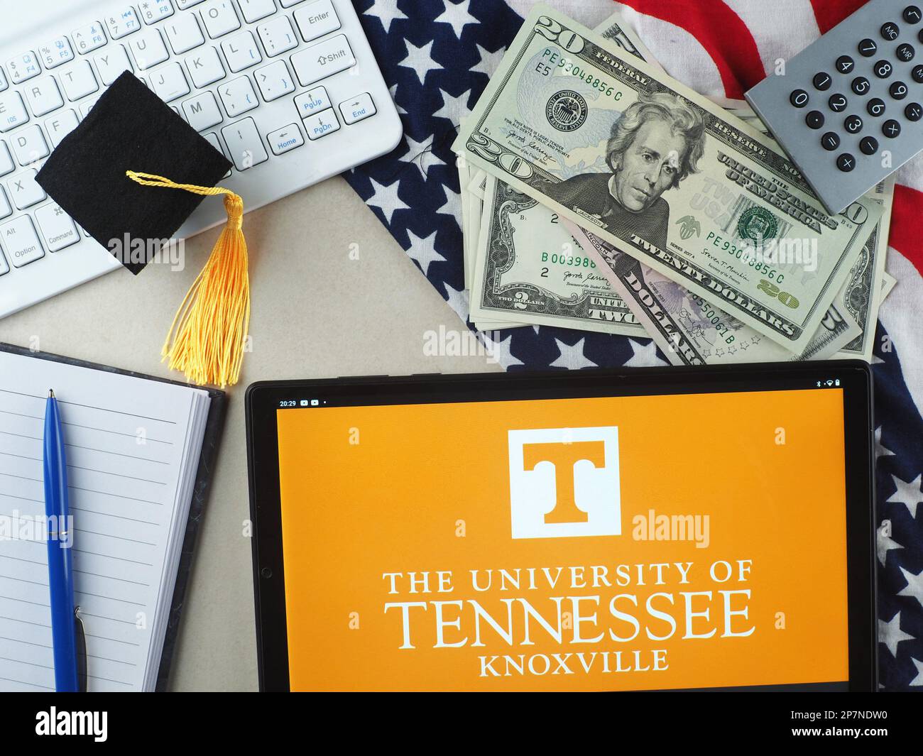 In this photo illustration, University of Tennessee, Knoxville logo ...