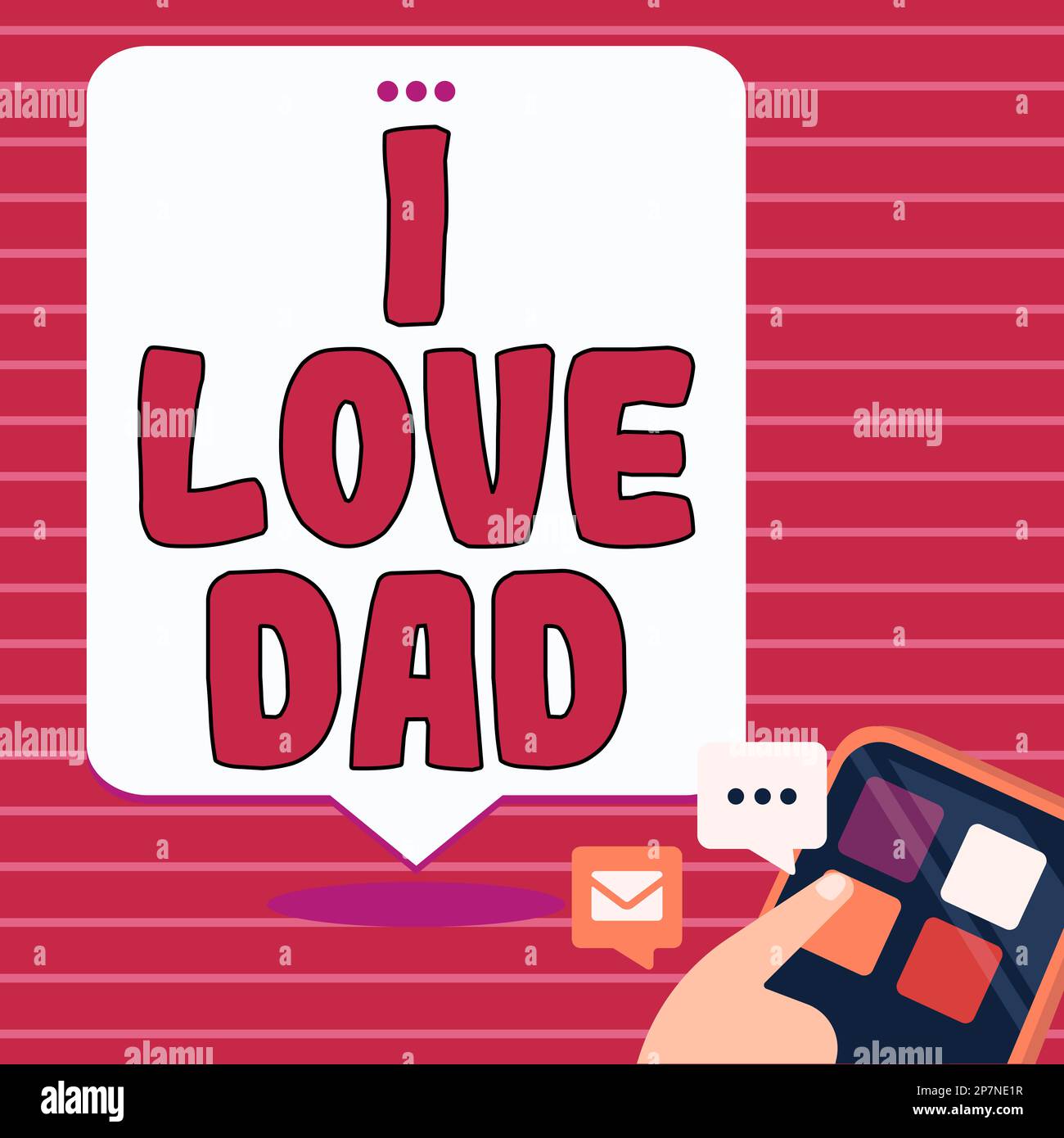 Writing displaying text I Love Dad. Word Written on Good feelings about ...