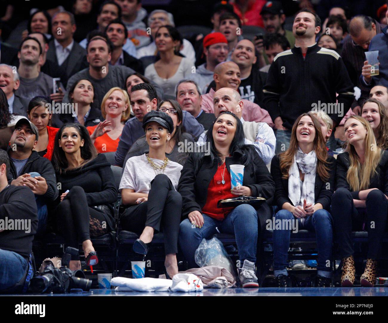 Rihanna Faces At Basketball Games