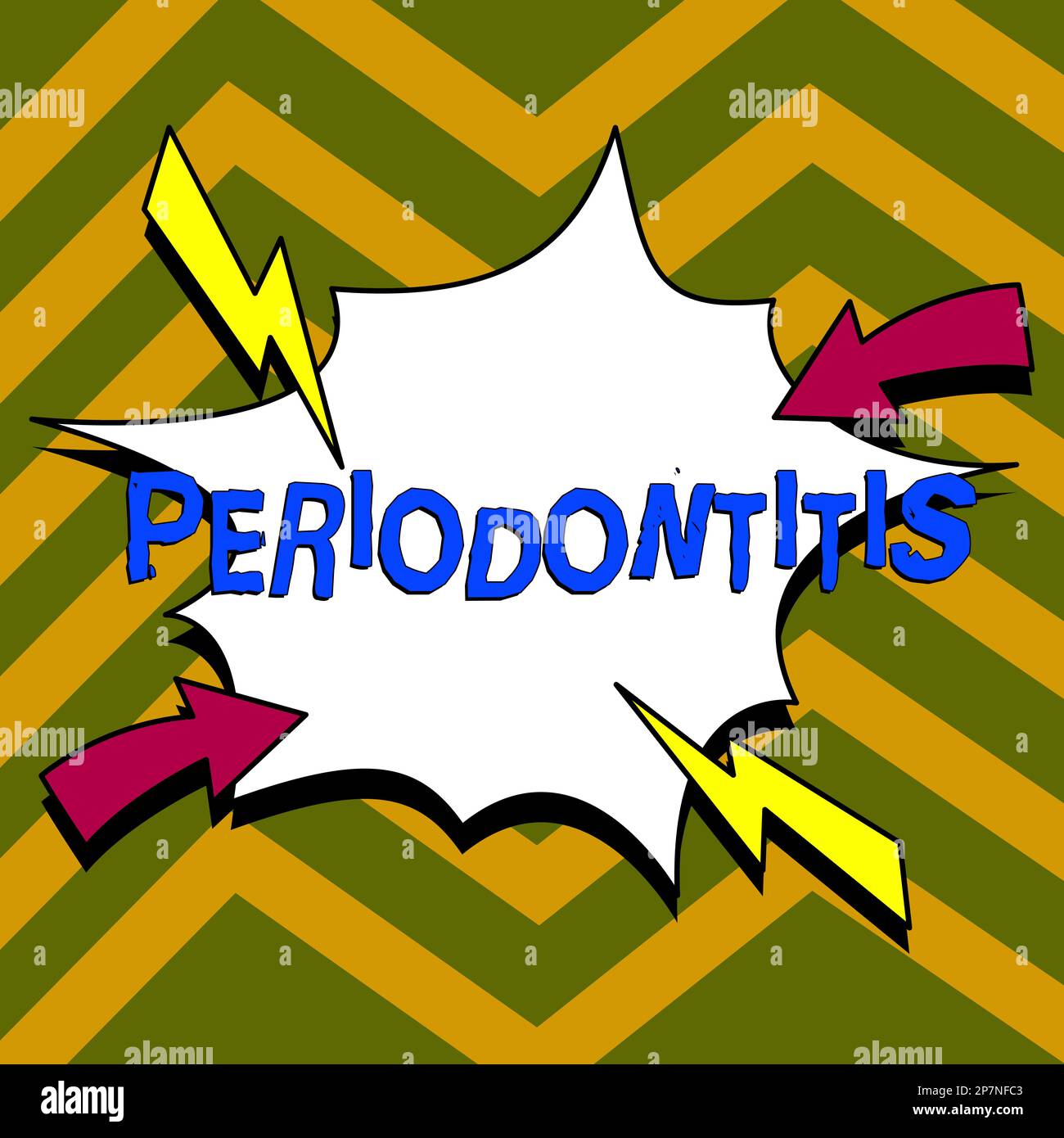 Hand writing sign Periodontitis. Word Written on Swelling of the tissue ...