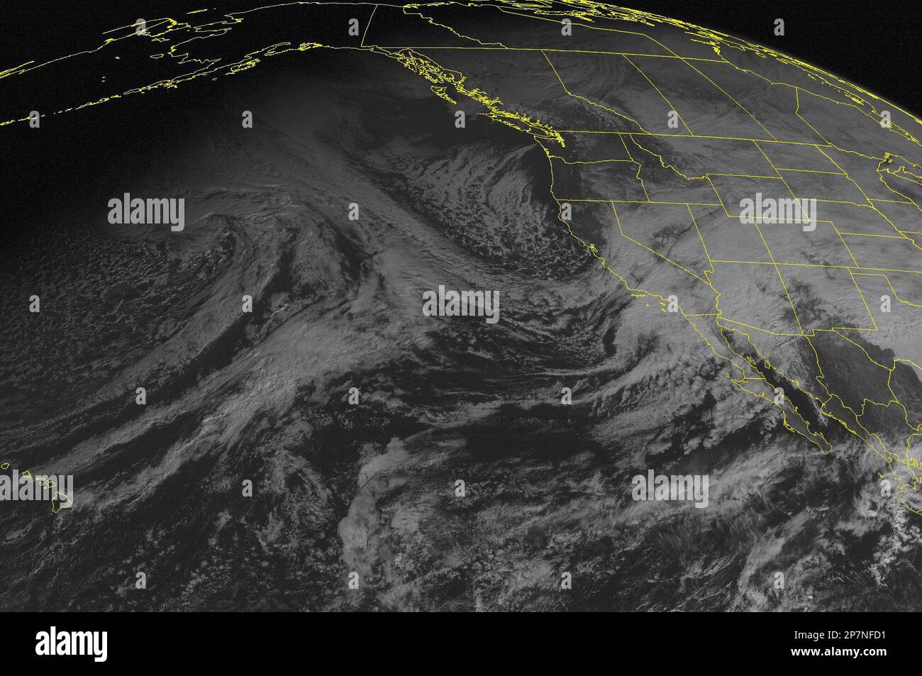 This NOAA satellite image taken Monday, December 07, 2009 at 01:00 PM ...