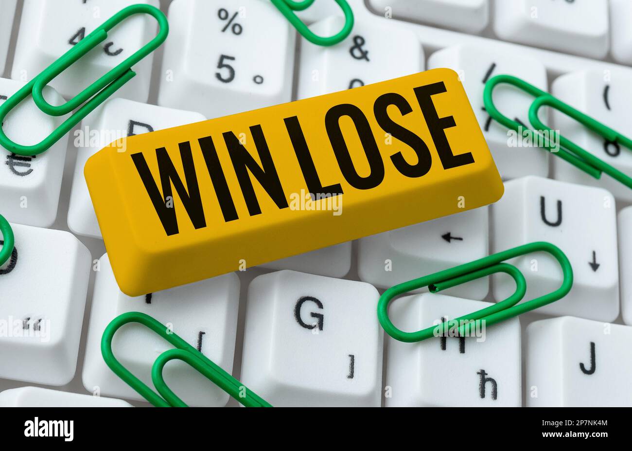 Text caption presenting Win Lose. Internet Concept Compare ...