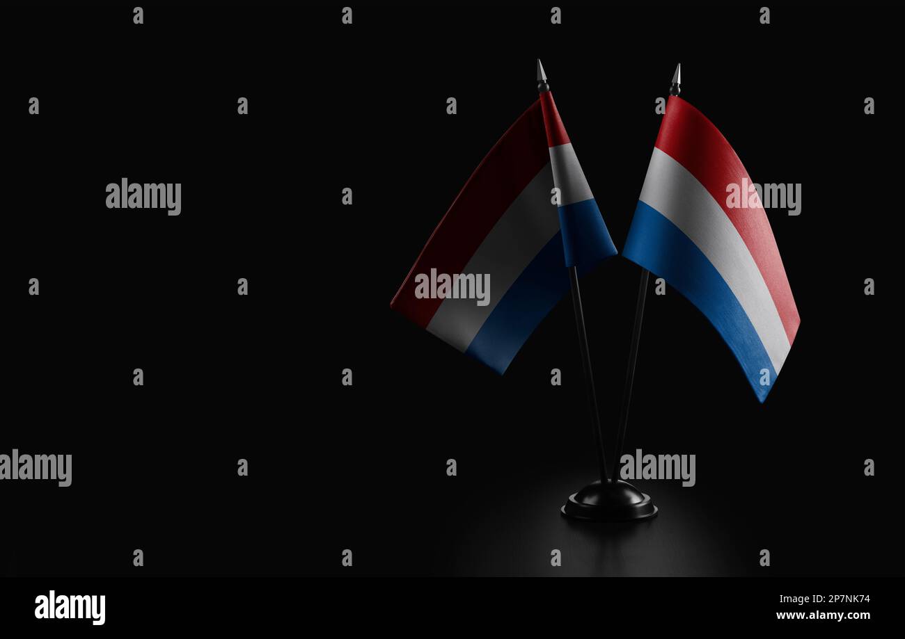 Small national flags of the Netherlands on a white background Stock ...