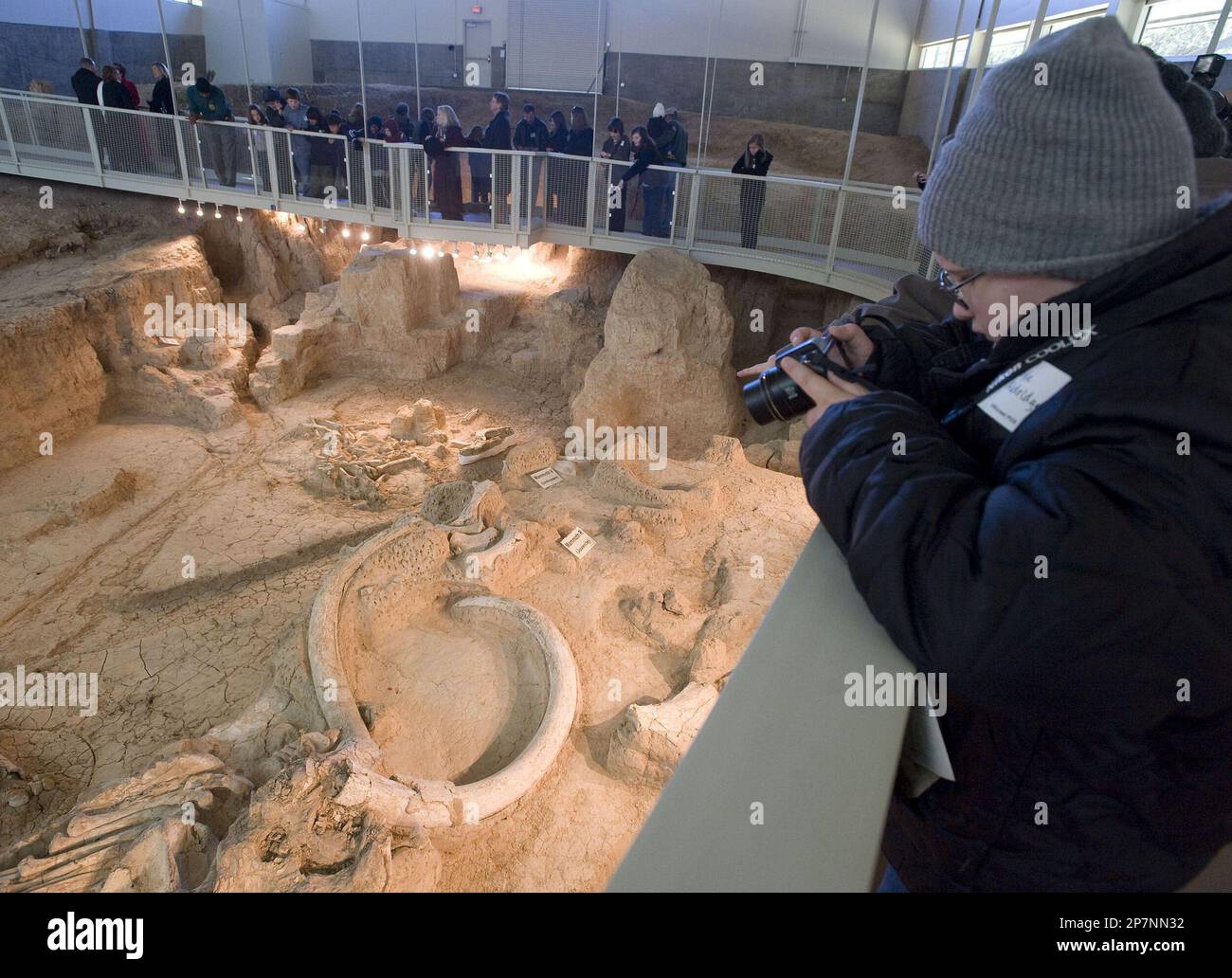 Fifth grader Kyle Aldridge takes a photo the largest known collection ...