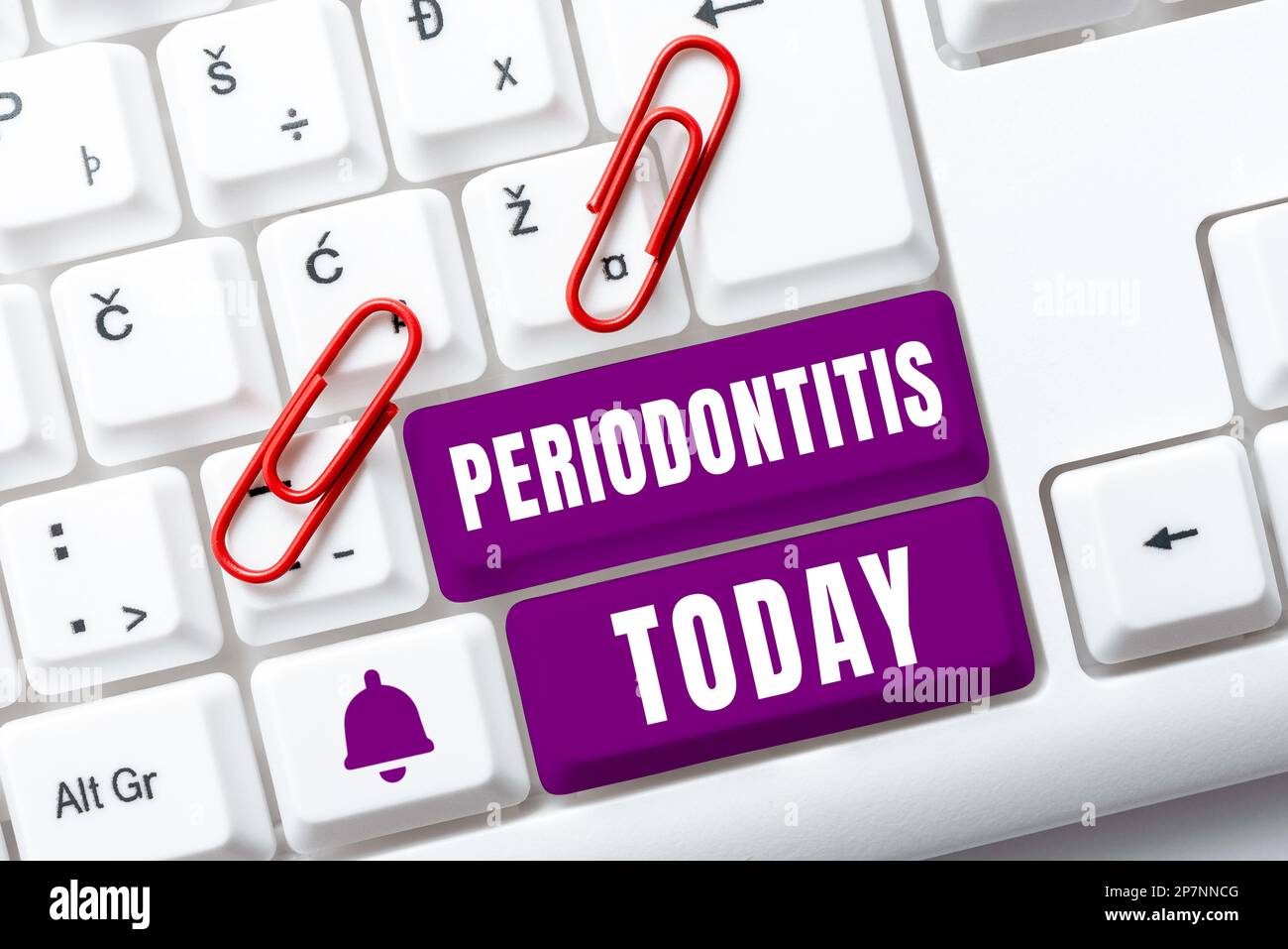 Conceptual caption Periodontitis. Business showcase Swelling of the ...
