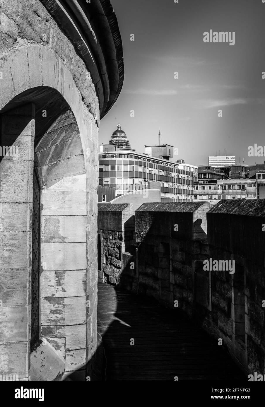 Viewing platform city view Black and White Stock Photos & Images - Alamy
