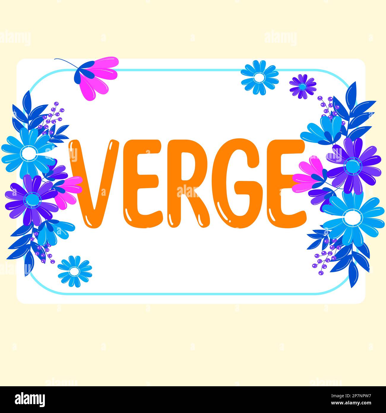Conceptual display Verge. Business idea extreme limit beyond which ...