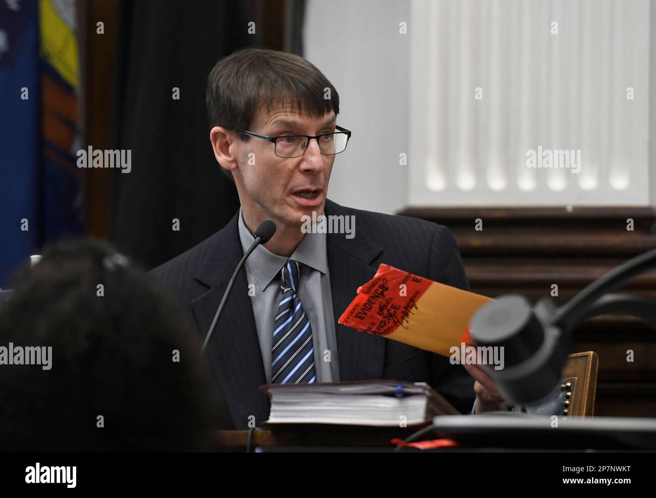 Ronald Witucki, of the state crime lab, testifies about blood samples ...