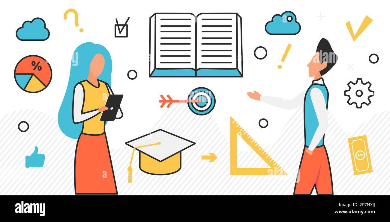 Education skills knowledge. Academic education degree, study graduation ...