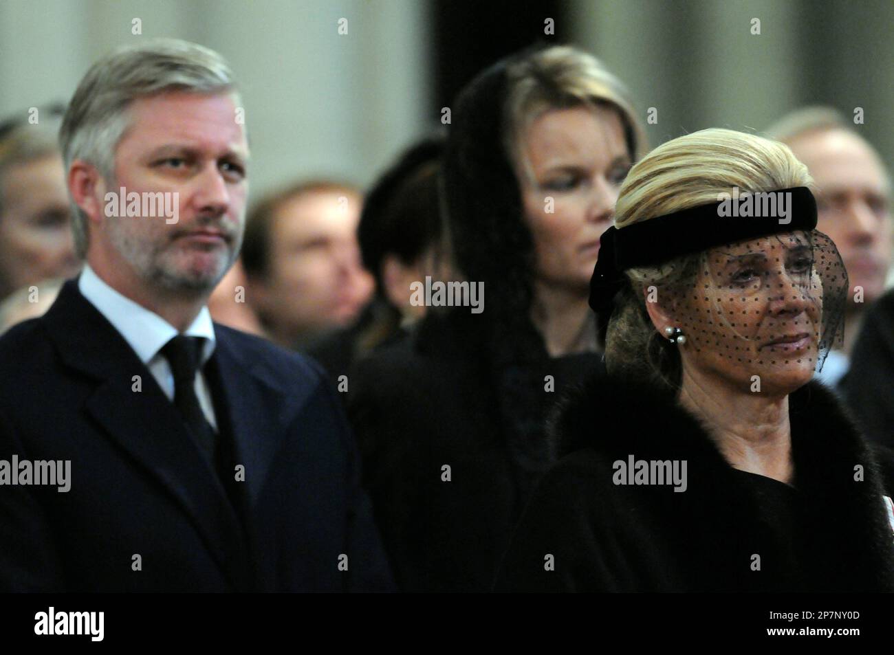 Princess Lea Inga Dora Wohlman of Belgium attends the funerals of her ...
