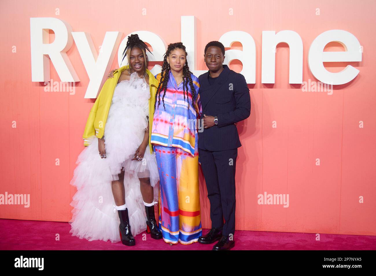 London, UK . 8 March, 2023 . David Jonsson, Raine Allen-Miller and ...