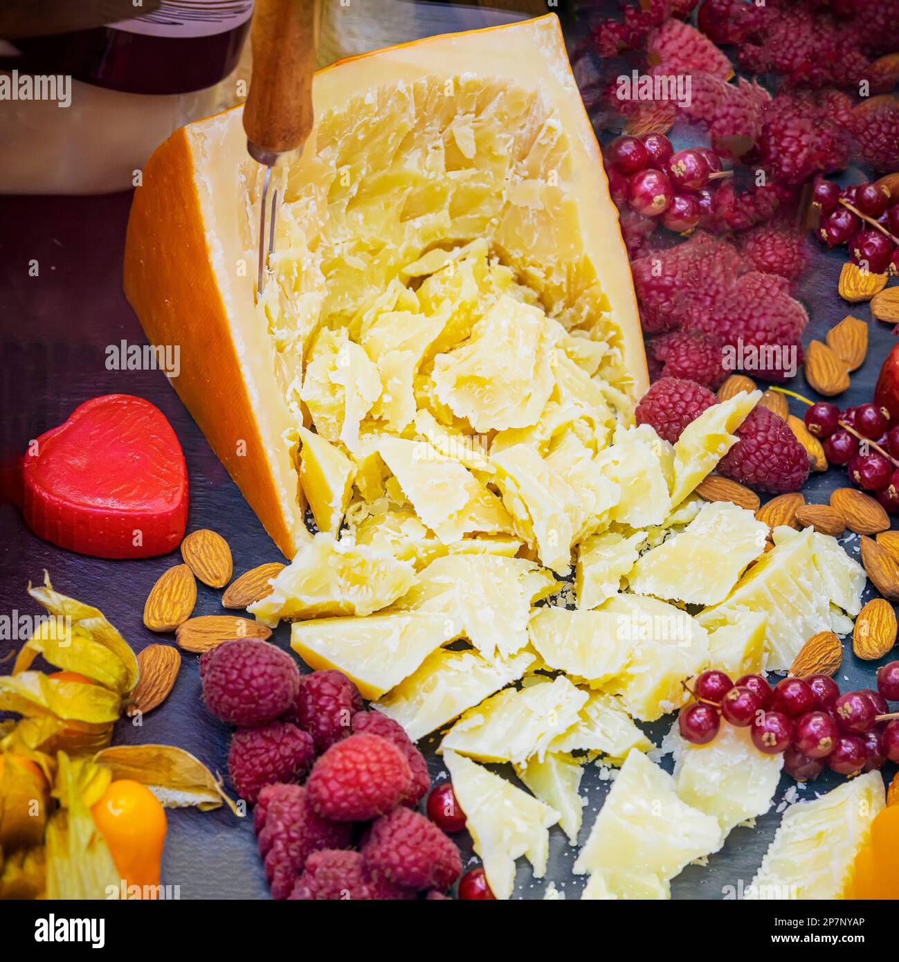 Broken parmesan cheese hi-res stock photography and images - Alamy