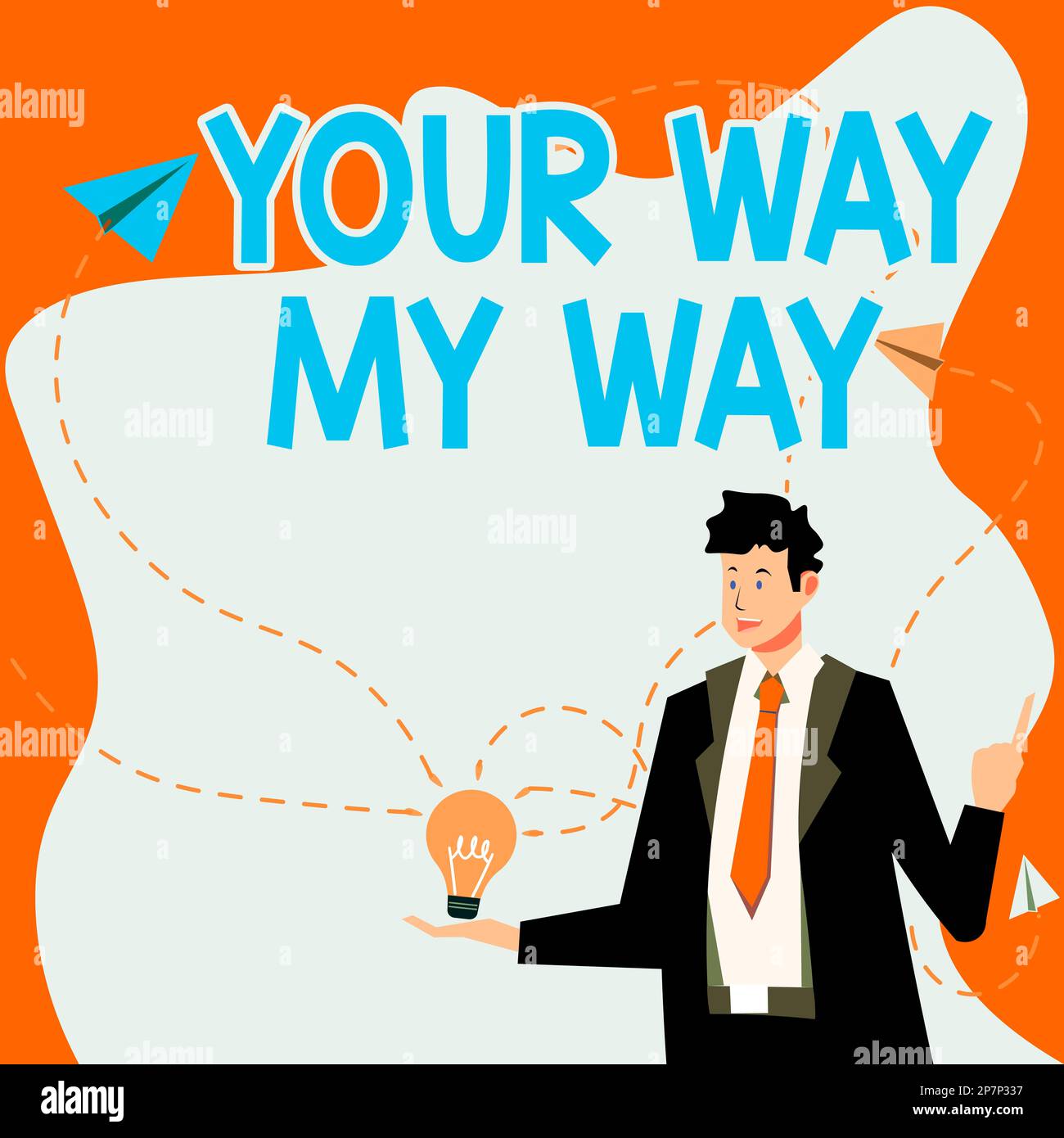 Sign displaying Your Way My Way. Business concept choosing or planning ...