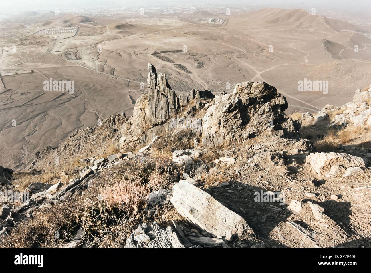View from the top of the city of Kabul.. Landscape view is beautiful ...