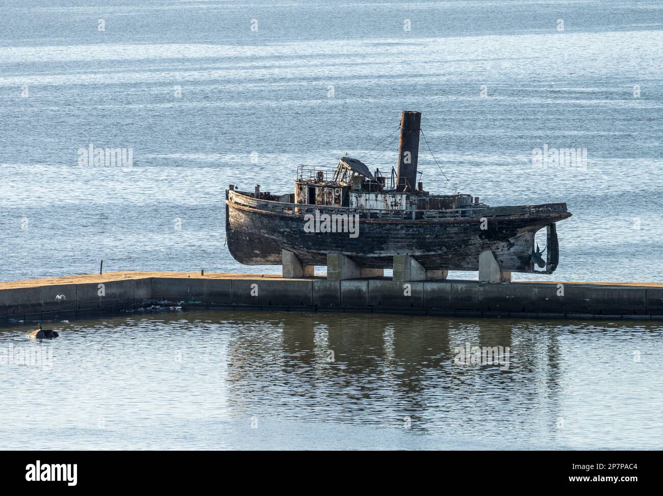 Old abandoned shipwreck stands hi-res stock photography and images - Alamy