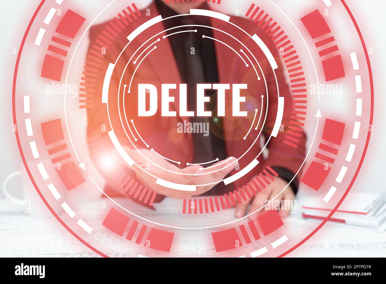 Delete digital information operating hi-res stock photography and ...