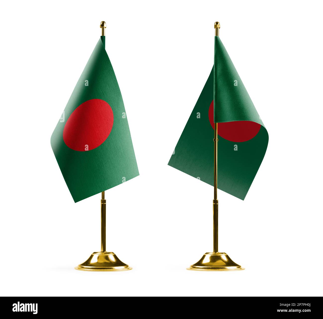 Small national flags of the Bangladesh on a white background Stock ...