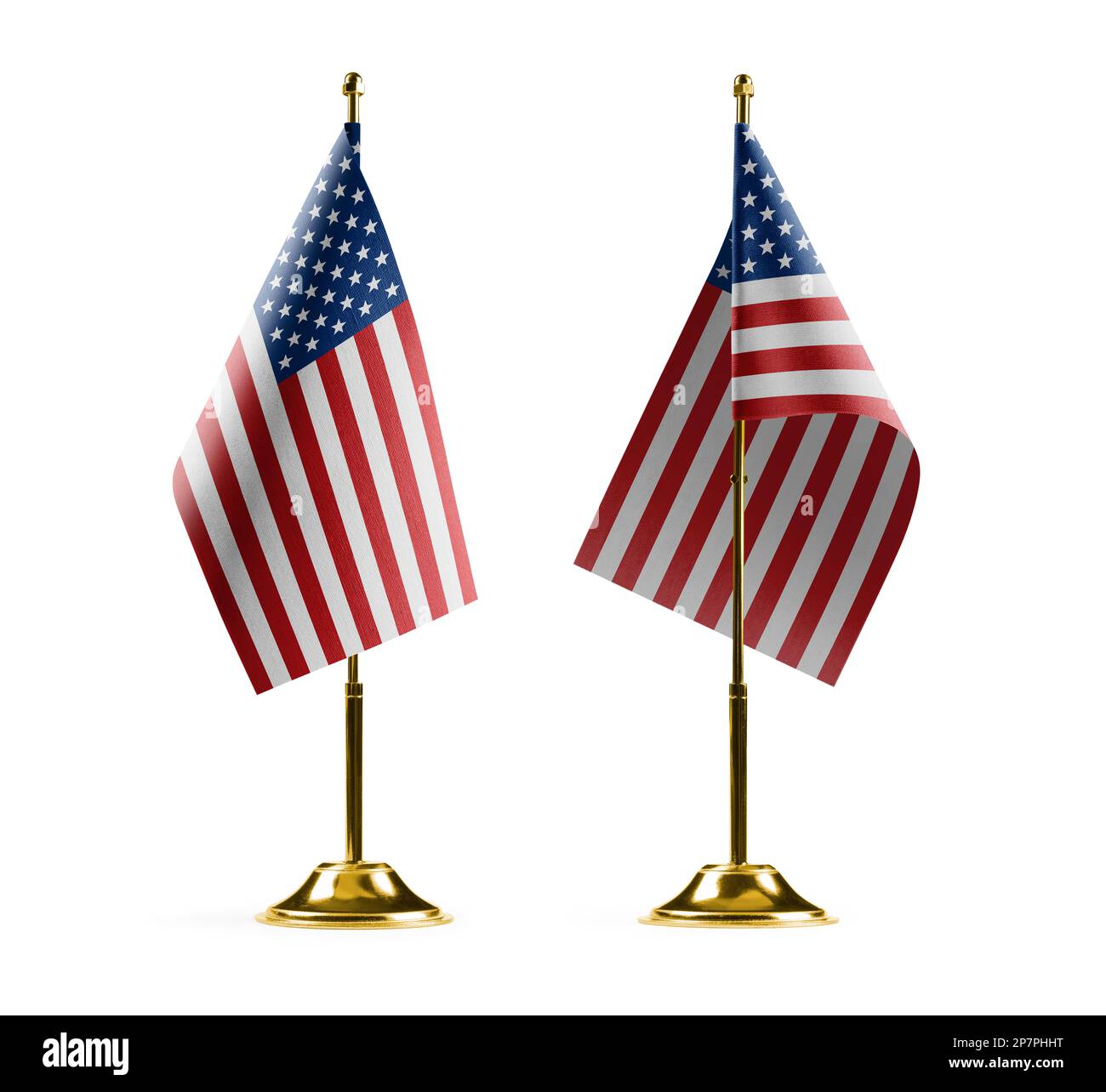 Usa flag on stand office Cut Out Stock Images & Pictures - Alamy