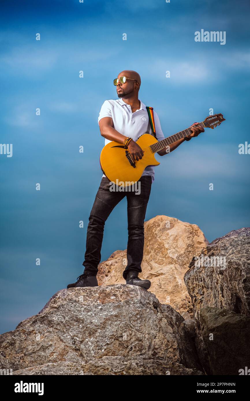 Jamaican musician guitarist hi-res stock photography and images - Alamy