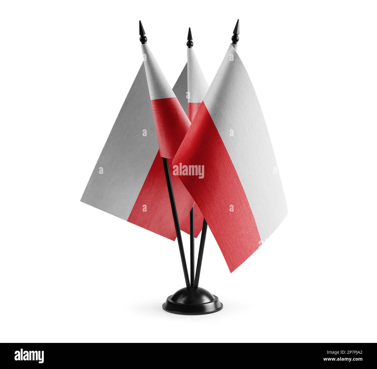 Small national flags of the Poland on a white background Stock Photo ...